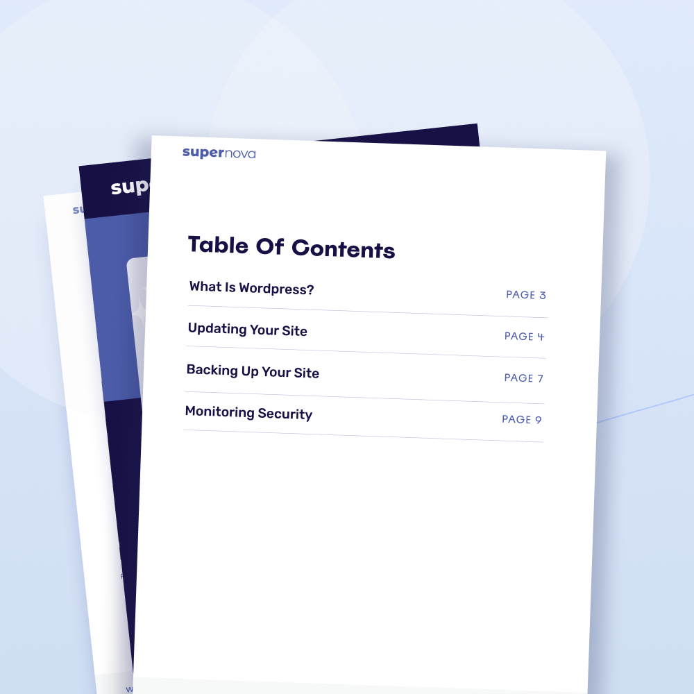 Beginner's Guide: How To Maintain Your Wordpress Website - Supernova